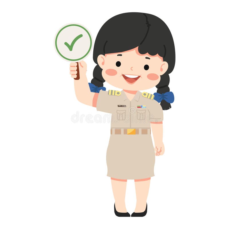 Teacher Making the Right Decision Stock Vector - Illustration of ...