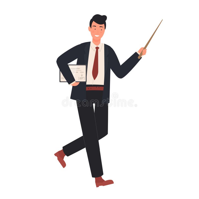 Teacher man education stock vector. Illustration of knowledge - 288550411