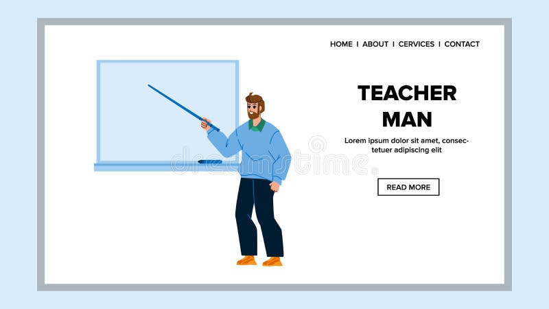 Cartoon Teacher Explaining Lesson Stock Illustrations – 527 Cartoon ...