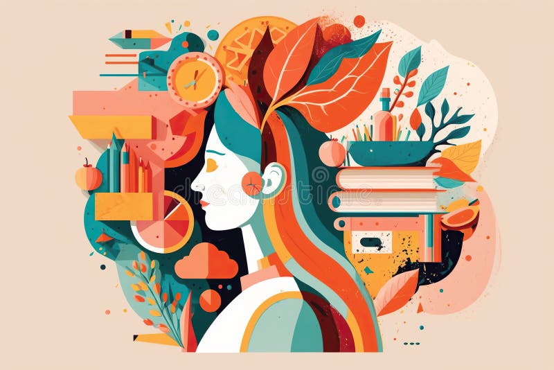 Teacher Planning and Delivering Lessons, Created with Generative AI ...