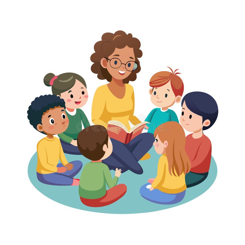 Preschool Circle Time Stock Illustrations – 296 Preschool Circle Time ...