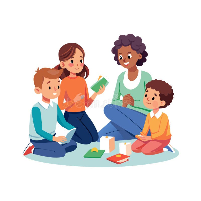 Teacher Reading with Students in a Diverse Inclusive Educational ...