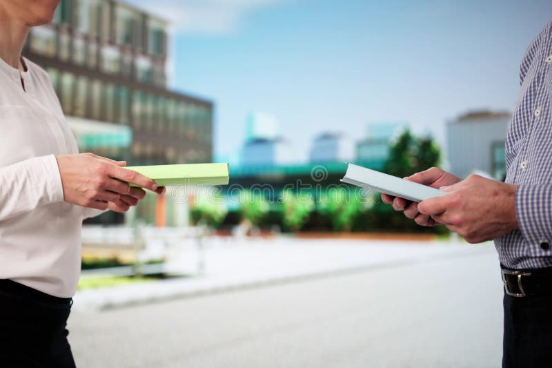 The Teacher S Book Swap: Sharing Knowledge Stock Image - Image of ...