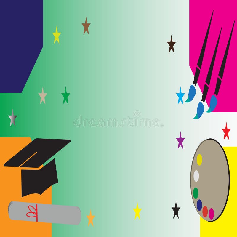 Teacher S Day Theme Abstract Background. Stock Illustration ...