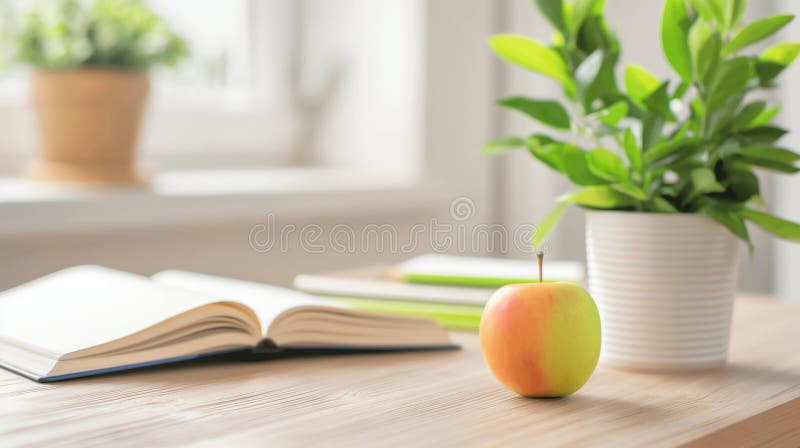 Teacher S Planner and Lesson Plan Book Open on a Desk, Back To School ...