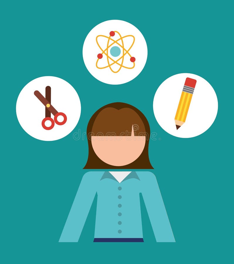 Teacher school design stock vector. Illustration of education - 50357860