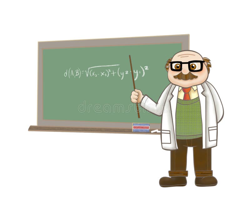 The teacher and scientist stock illustration. Illustration of education ... The teacher and scientist stock illustration. Illustration of education ...
