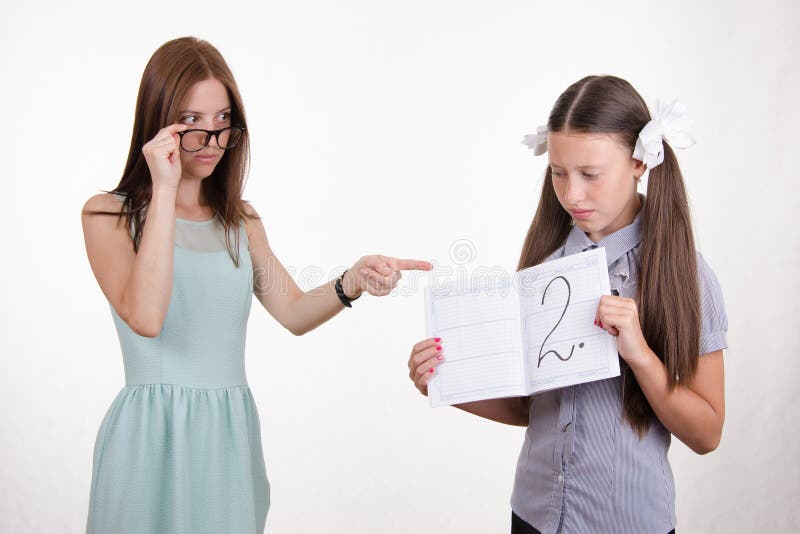 Teacher Scolds the Student for No Lessons Learned Stock Photo - Image ...