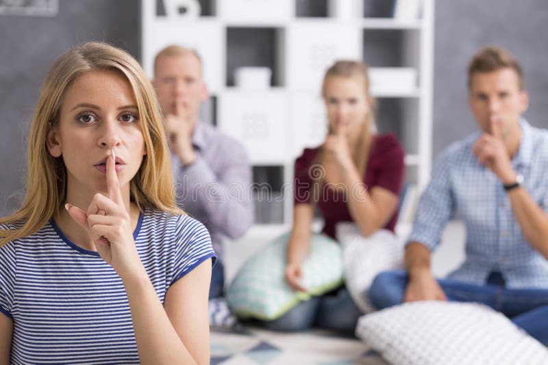 Sign Language Learners Repeating New Sign after Their Teacher Stock ...