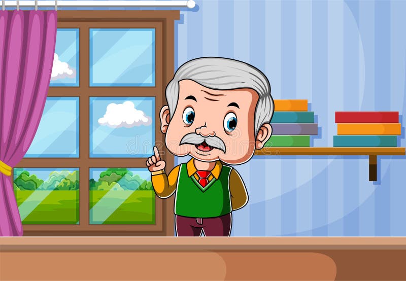 The Teacher Speaking in Front of the Class Stock Vector - Illustration ...