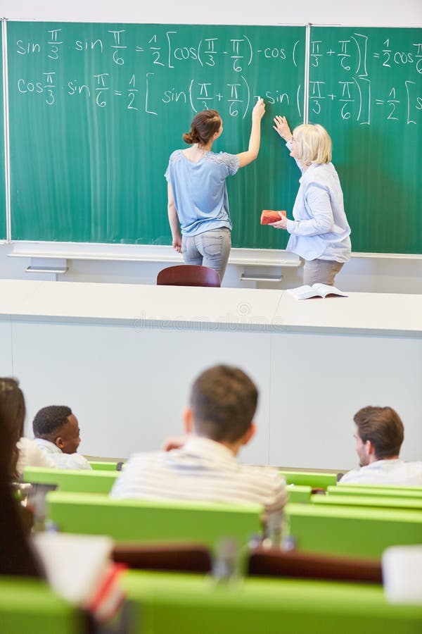 Teacher in university stock image. Image of student, computer - 21284177