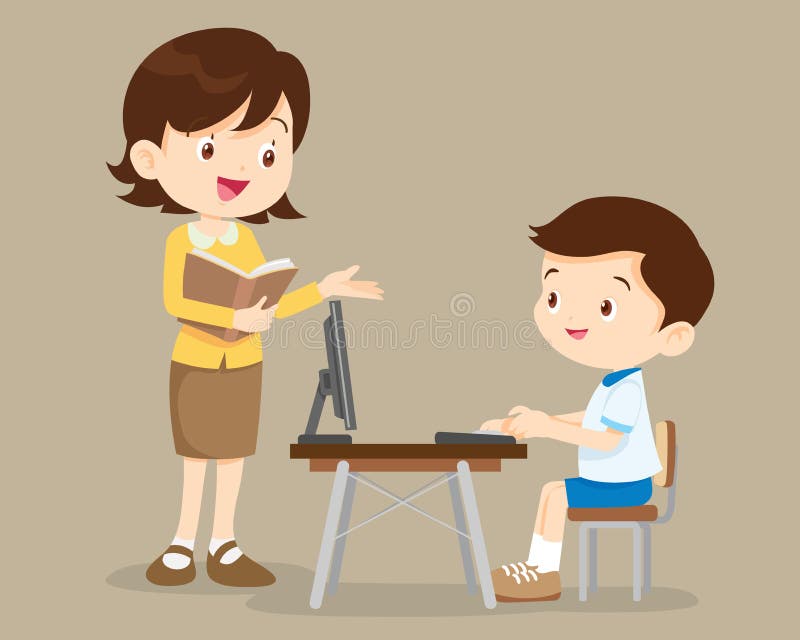 Teacher Student Cartoon Stock Illustrations – 42,439 Teacher Student ...