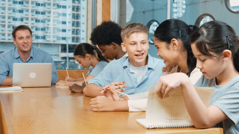 Teacher and Student Clap Hand To Celebrate for Successful Project ...