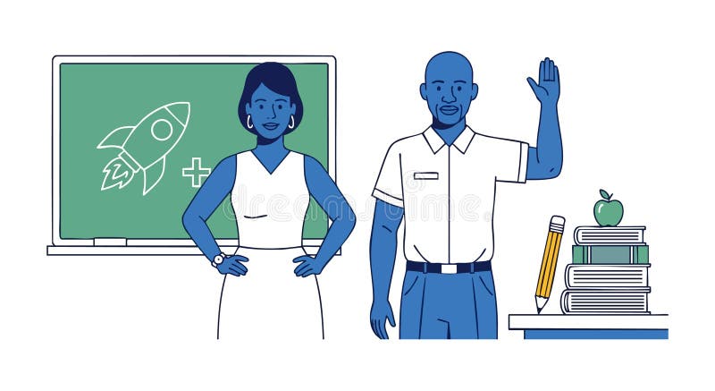 Student Standing Drawing Stock Illustrations – 10,125 Student Standing ...