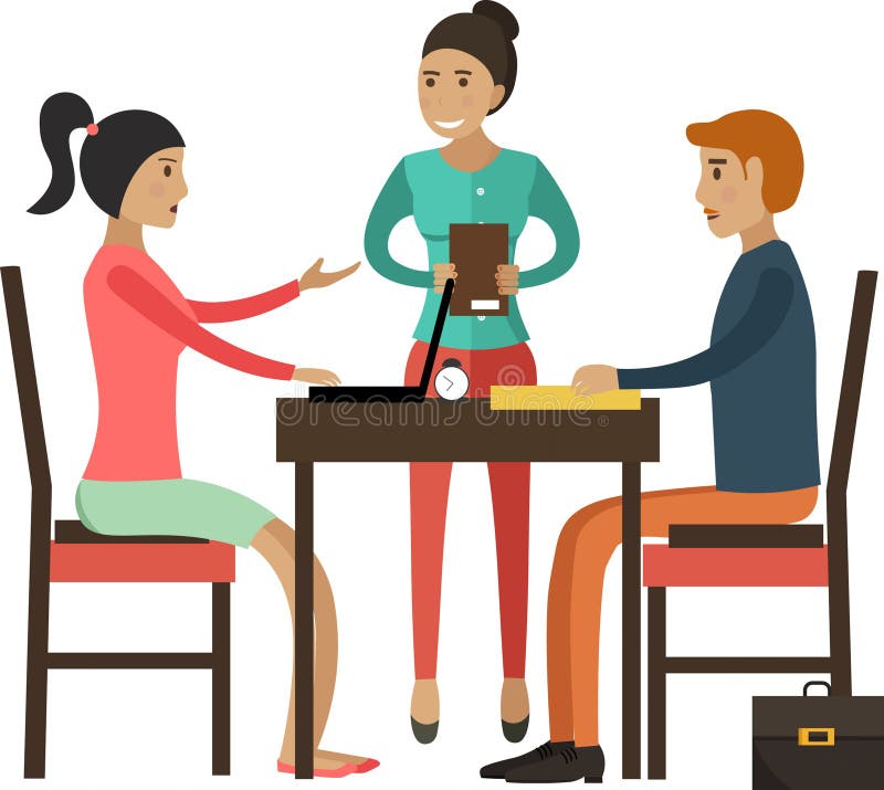 Teacher and Students at Lesson Vector Icon Isolated on White Stock ...