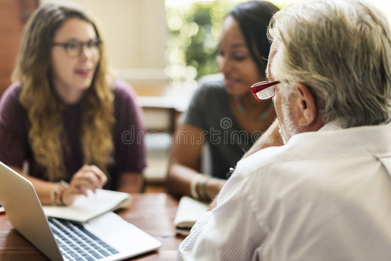 Teacher Students Meeting Talking Planning Concept Stock Image - Image ...