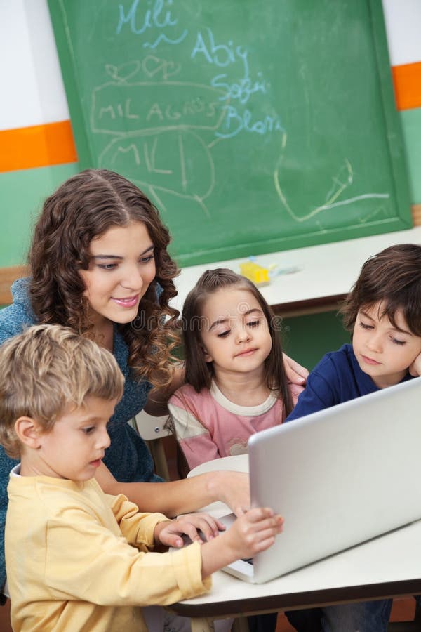 Children at School stock photo. Image of learning, desk - 33393954