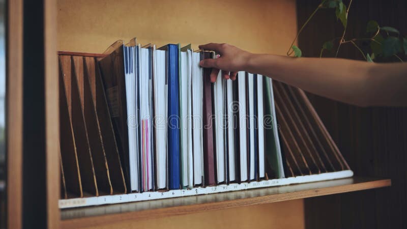 Class Journals are on the Shelf at School. Stock Image - Image of empty ...