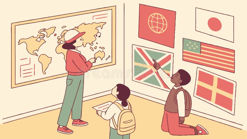 Teacher Teaching Geography Classroom Education and Learning Generative ...