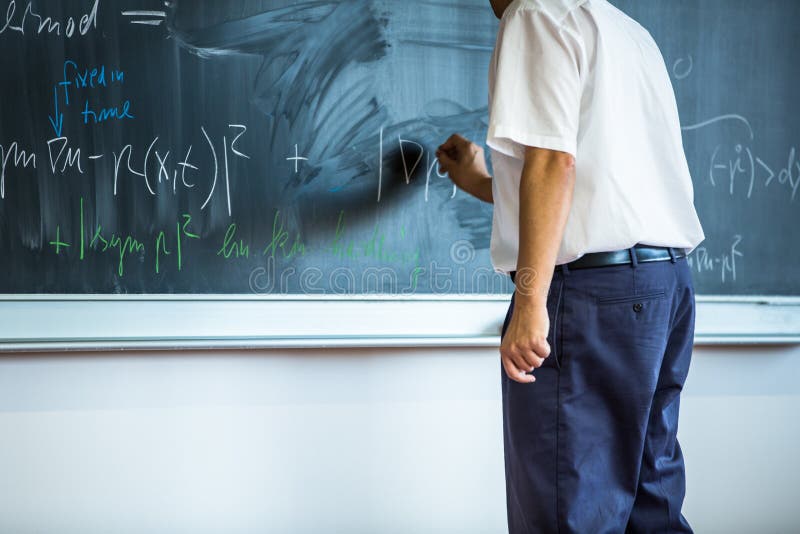 Teacher Teaching Mathematics Stock Image - Image of person, high: 155810037