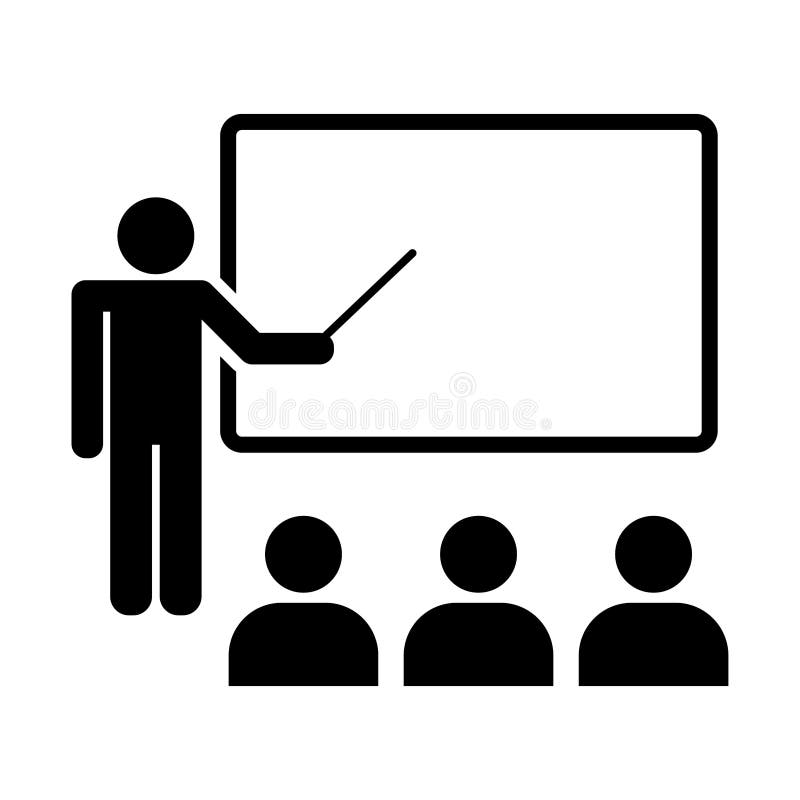 Speaker Presentation Teaching Pictogram Stock Illustrations – 742 ...
