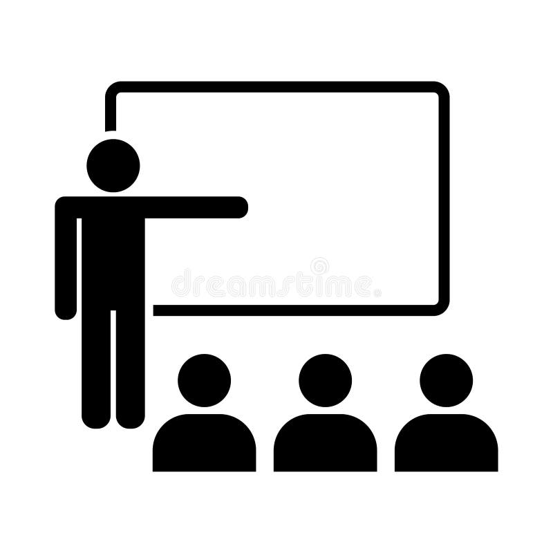 Speaker Presentation Teaching Pictogram Stock Illustrations – 742 ...