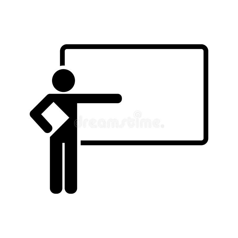 Speaker Presentation Teaching Pictogram Stock Illustrations – 742 ...