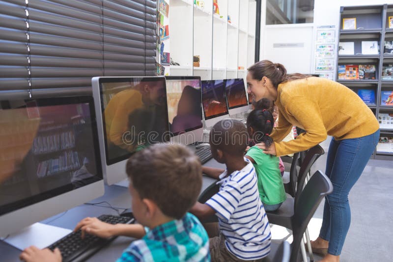 Elementary Students Working Computers Classroom Stock Photos - Free ... Elementary Students Working Computers Classroom Stock Photos - Free ...