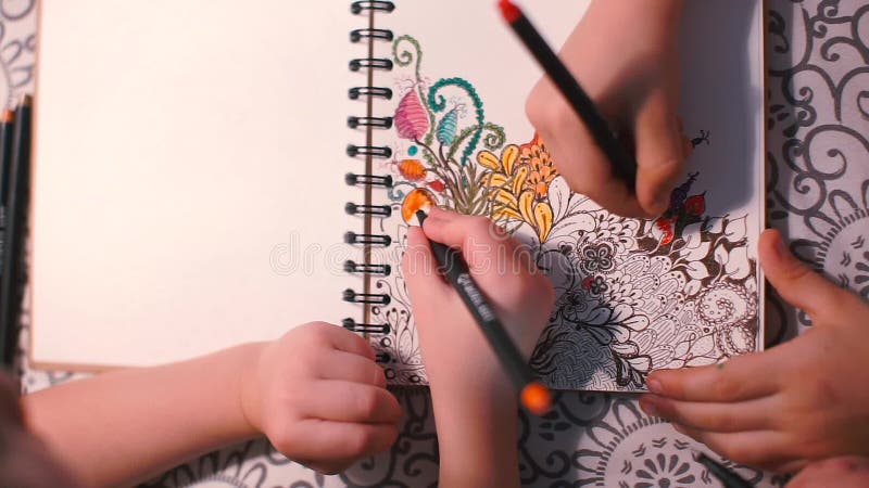 The Teacher Tells the Student about the Rules of Drawing. Stock Video ...