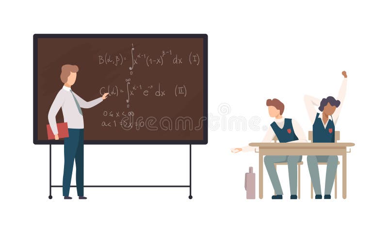 Chalkboard Explaining Stock Illustrations – 460 Chalkboard Explaining ...