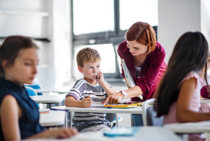 Children at Lesson in Class Stock Photo - Image of study, studying ...