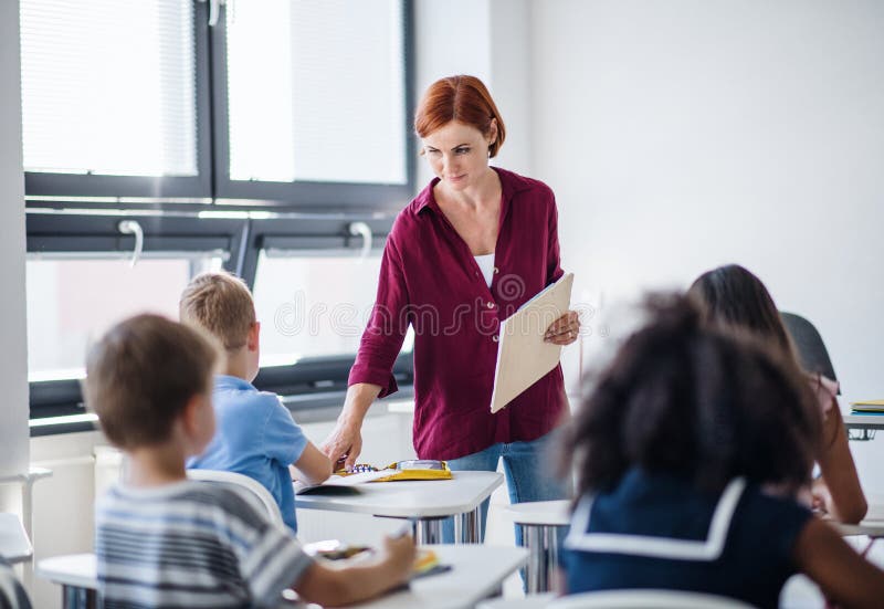 Children at Lesson in Class Stock Photo - Image of study, studying ...