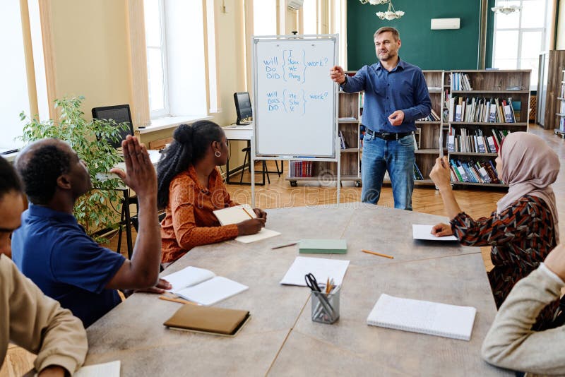 Immigrants Learning English Language Stock Photo - Image of help ...