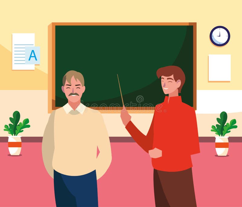 Classroom Pair Work Stock Illustrations – 149 Classroom Pair Work Stock ...