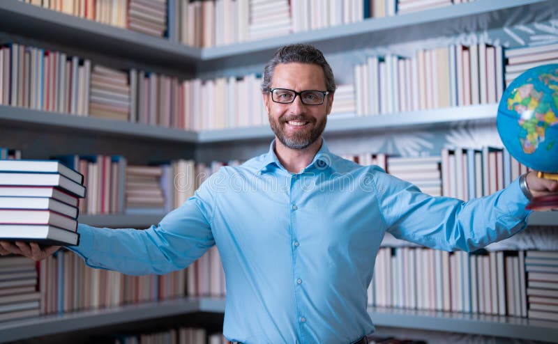 Teachers Day. Teacher in School Classroom. Knowledge and Education with ...