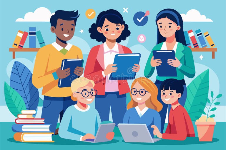 Collaborative Education Stock Illustrations – 1,480 Collaborative ...