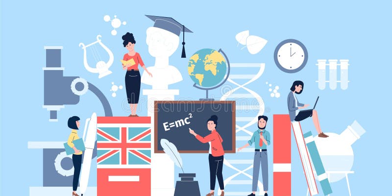 Teachers Professors Scene. Science and Education, Research and Teaching ...