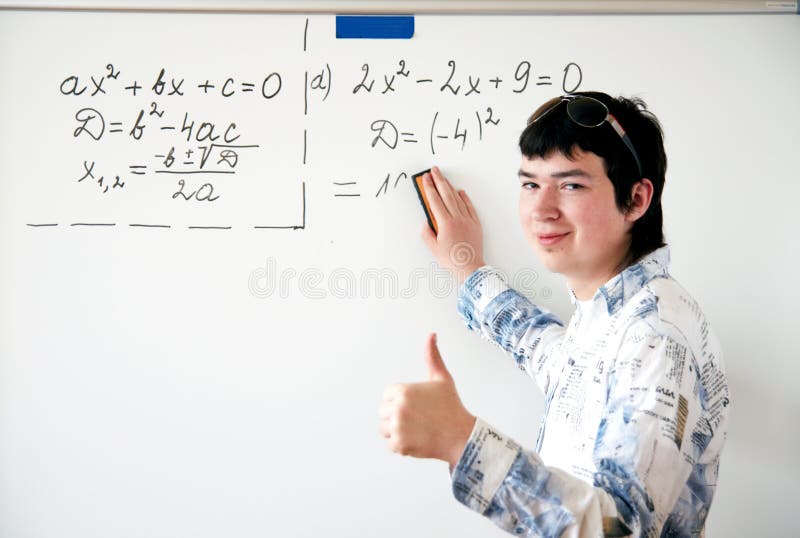 Teaching algebra stock image. Image of school, beard, algebra - 660937