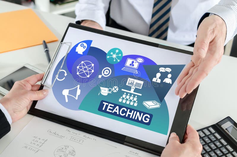 Teaching Concept on a Clipboard Stock Photo - Image of online, desk ...