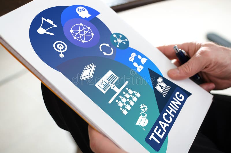 Teaching Concept on a Paper Stock Photo - Image of coaching, class ...