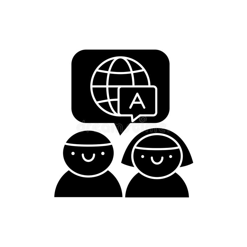 Teaching Foreign Languages Icon. English Club Vector Illustration Stock ... Teaching Foreign Languages Icon. English Club Vector Illustration Stock ...