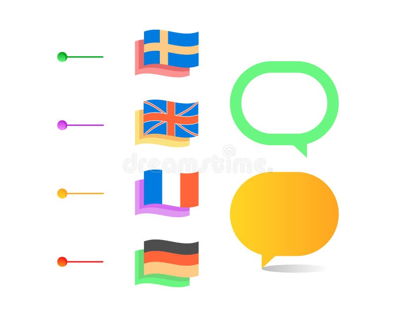 Teaching Foreign Languages Infographic Chart Design Element Set Stock ...