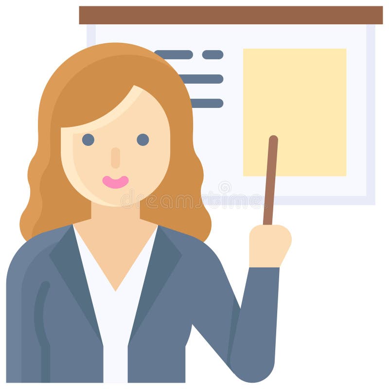 Teaching Icon, an Avatar that is Related To Education Stock Vector ...