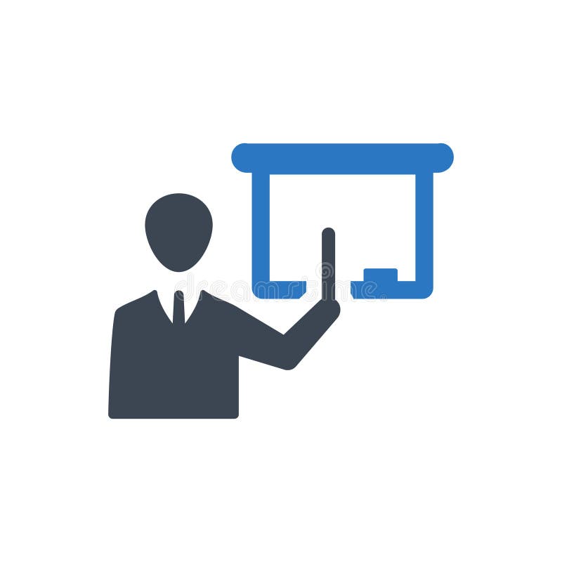 Teaching icon stock vector. Illustration of illustrations - 219956664