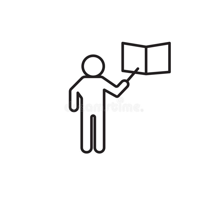 Teaching icon vector stock vector. Illustration of logo - 348420354