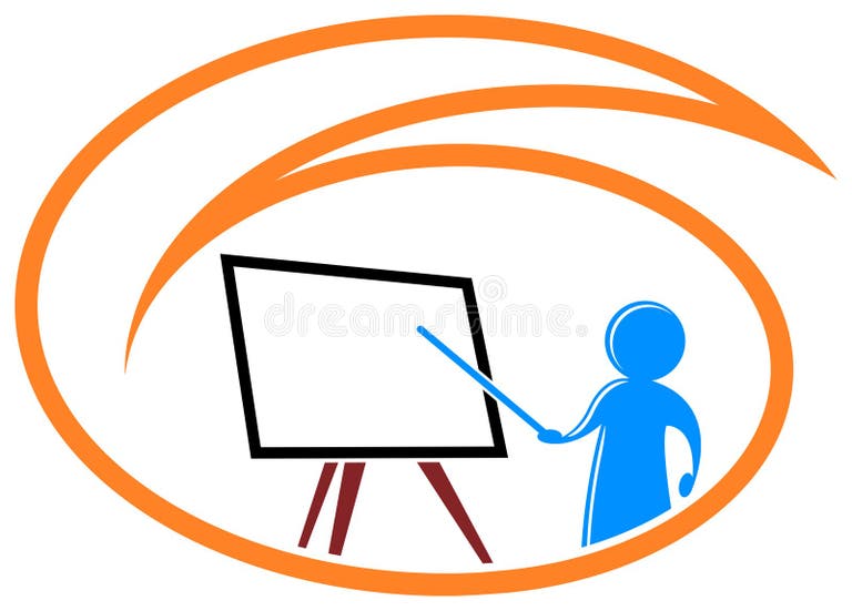 Teaching logo stock vector. Illustration of showing, educate - 21620661