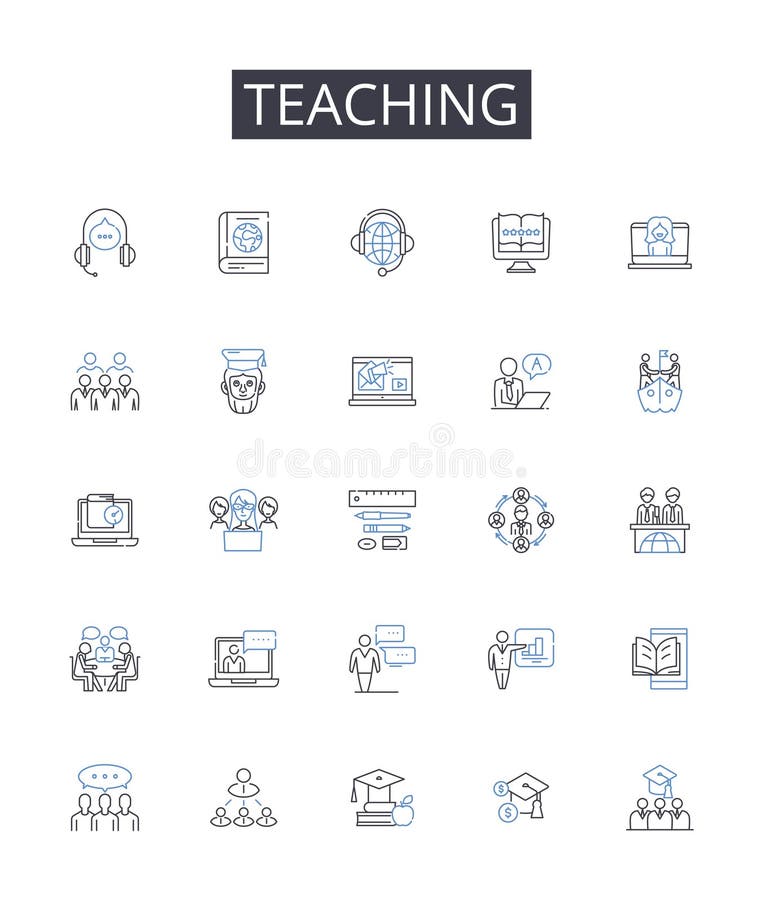 Teaching Line Icons Collection. Undercover, Informant, Operative ...