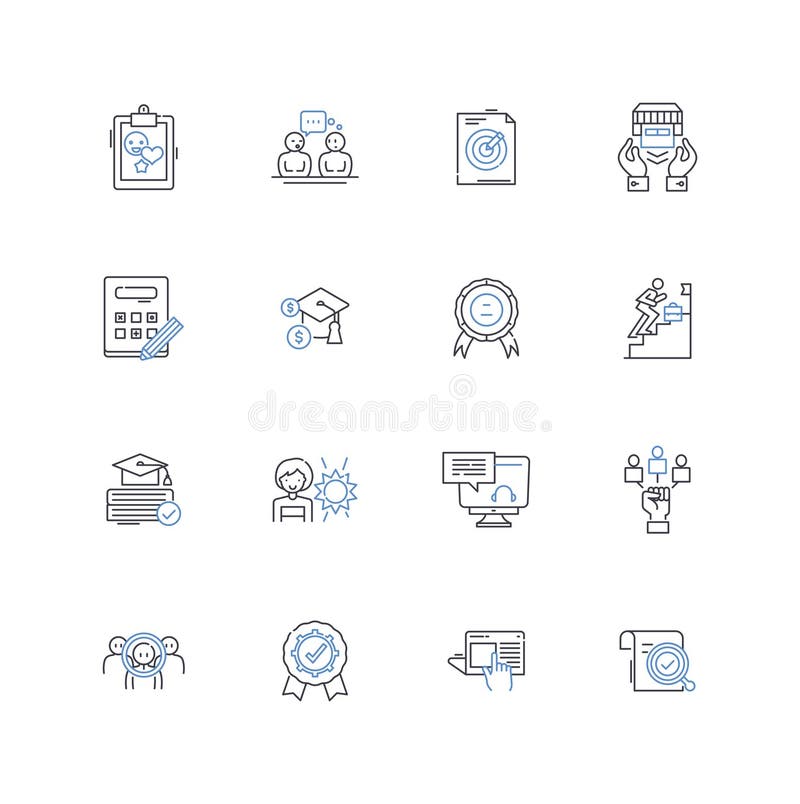 Teaching Practices Line Icons Collection. Engagement, Differentiation ...