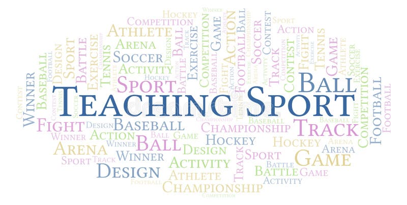 Teaching Sport word cloud. stock illustration. Illustration of activity ...