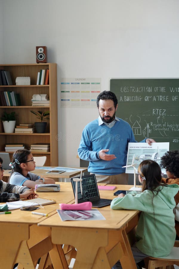 Teaching Students in Modern Classroom Setting Stock Photo - Image of ...